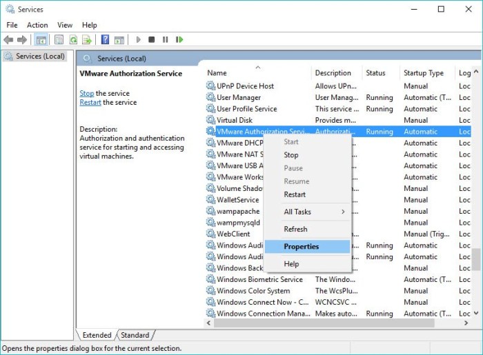 Fix: VMware Authorization Service not Running