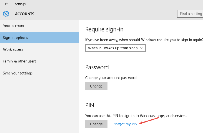 How to Enable PIN Security in Windows 10 - Stugon