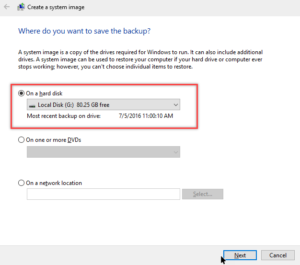 How to Create System Image Backup in Windows 10 - Stugon